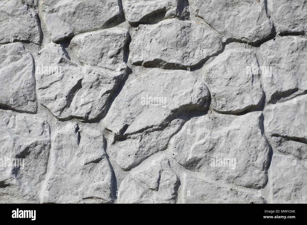 Stone fence texture - building feature. Texture of concrete fence with ...