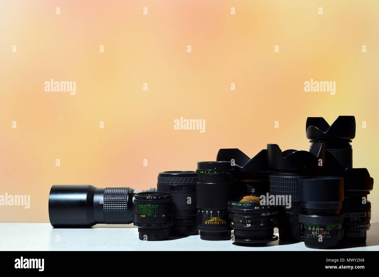 Multiple camera lenses hi-res stock photography and images - Alamy