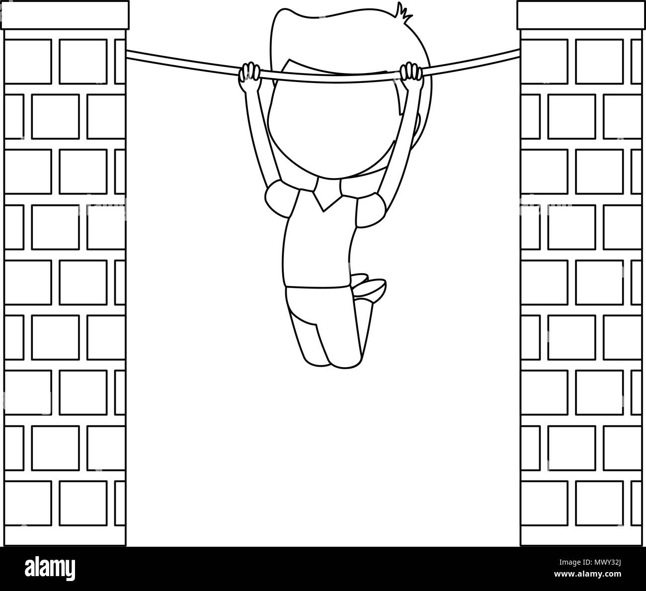 Clothes hang hung Stock Vector Images - Alamy