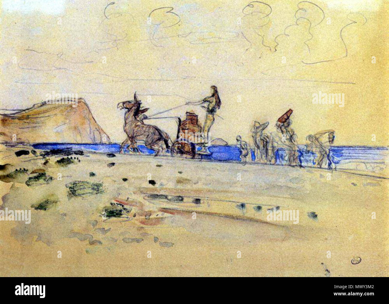 . Odysseus and Nausicaa by Valentin Serov . 1910. V. Serov 453 Odysseus ...