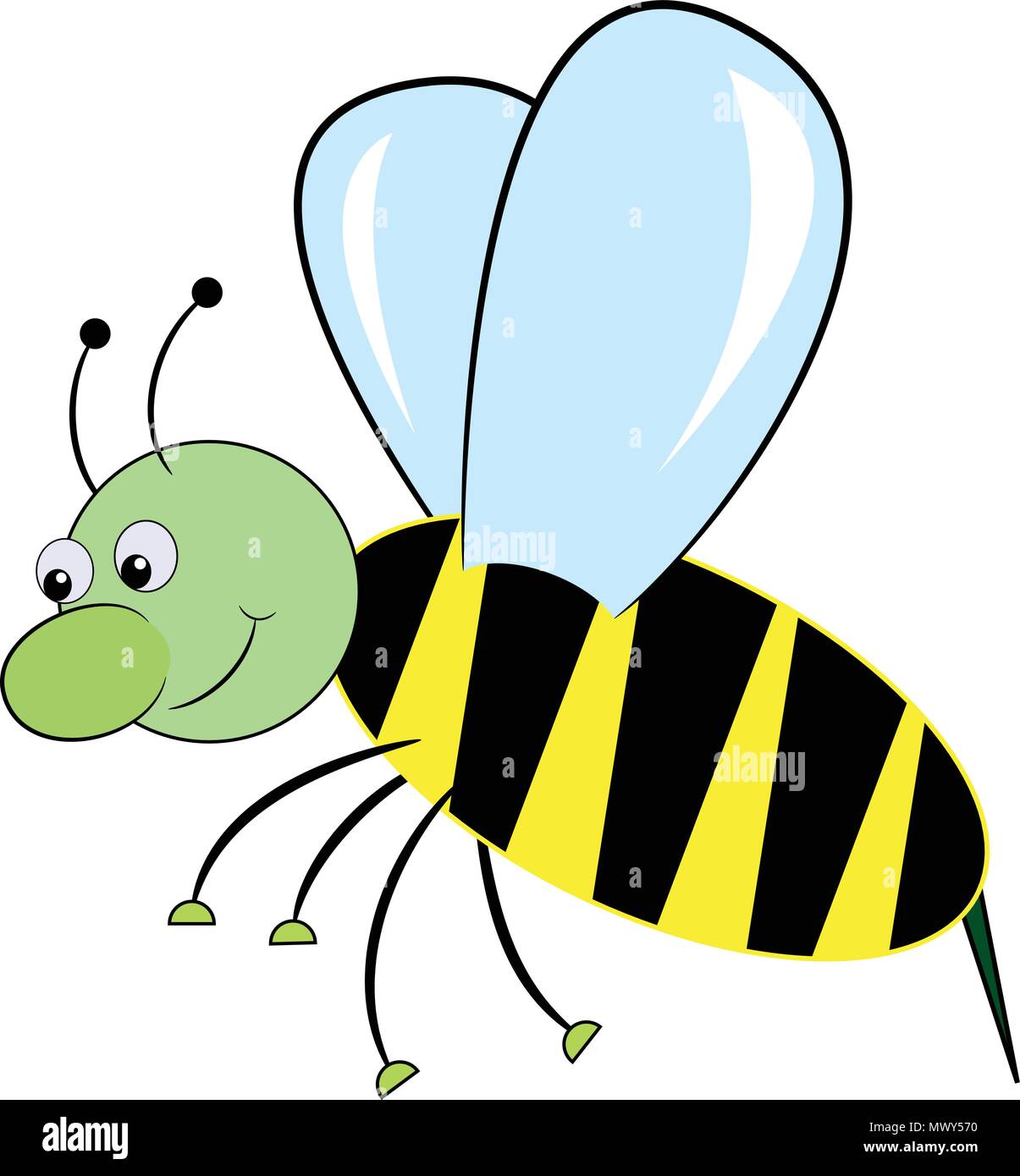 bee cartoon vector illustration Stock Vector Image & Art - Alamy