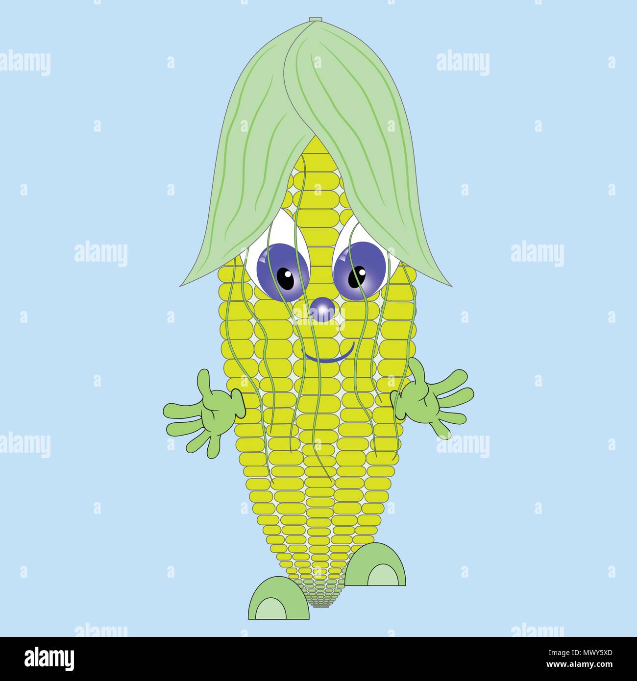 Cartoon corn hi-res stock photography and images - Alamy