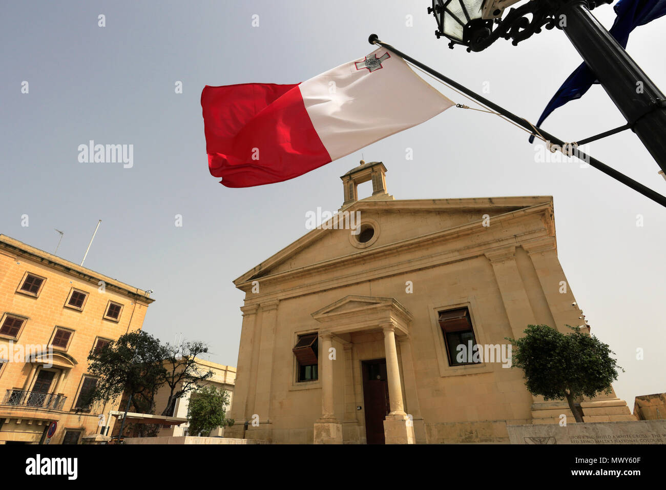 The Malta Stock Exchange building in former Garrison Chapel, Castille ...