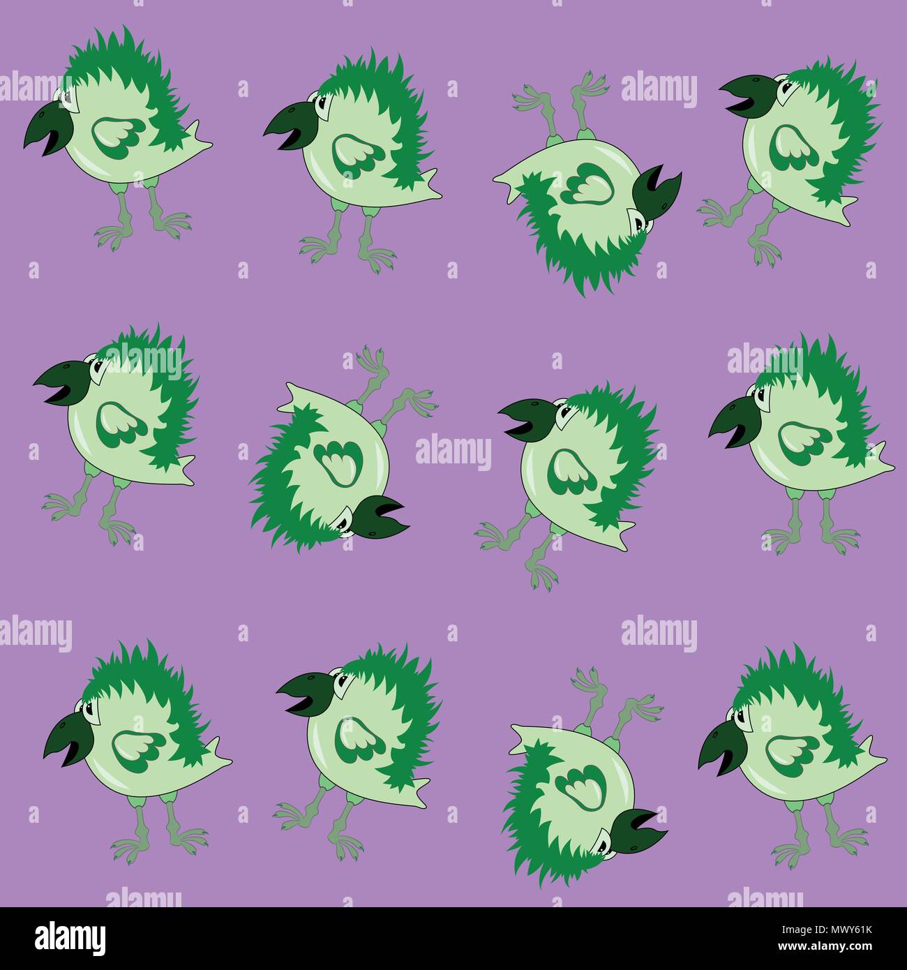 green crow pattern vector illustration Stock Vector Image & Art - Alamy