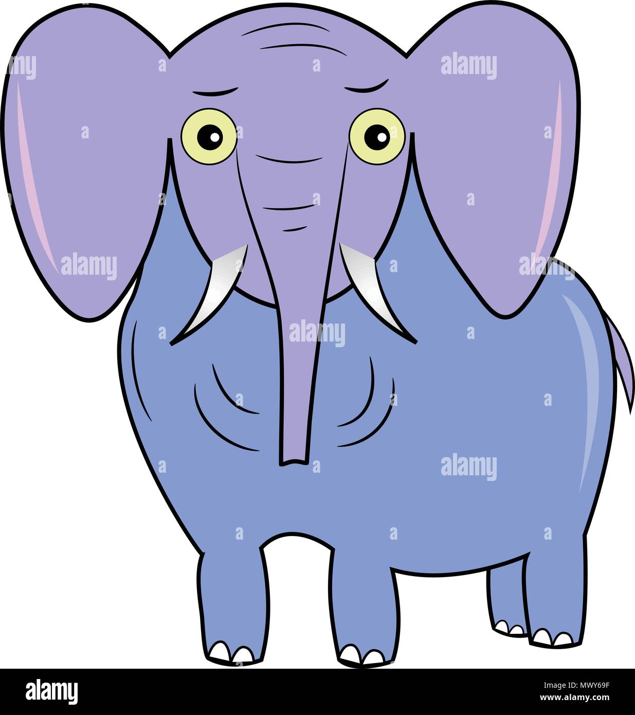 elephant cartoon cute vector illustration Stock Vector Image & Art - Alamy