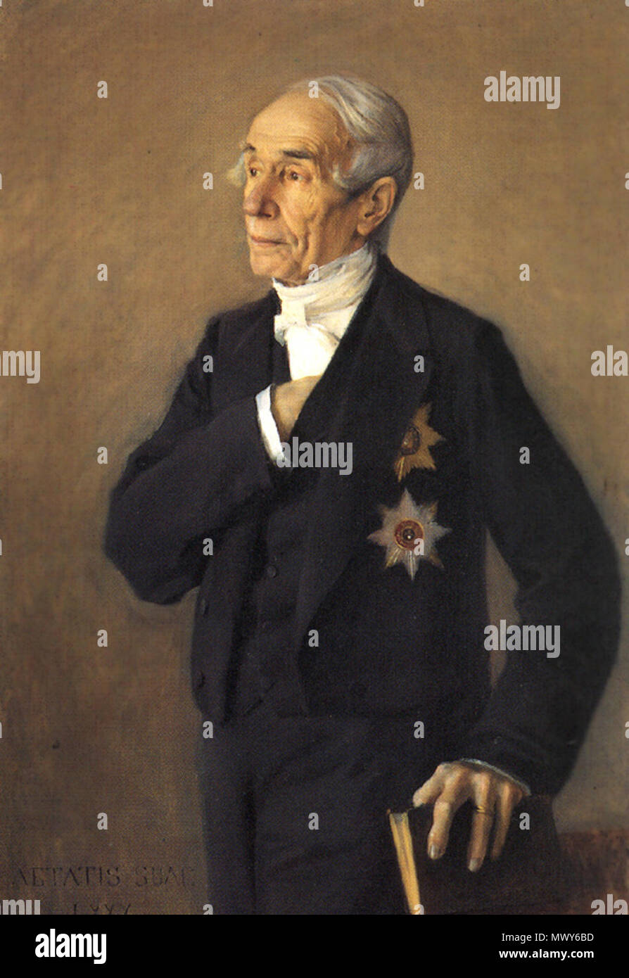 . English: Finnish professor and senator Johan Philip Palmén. Painted ...