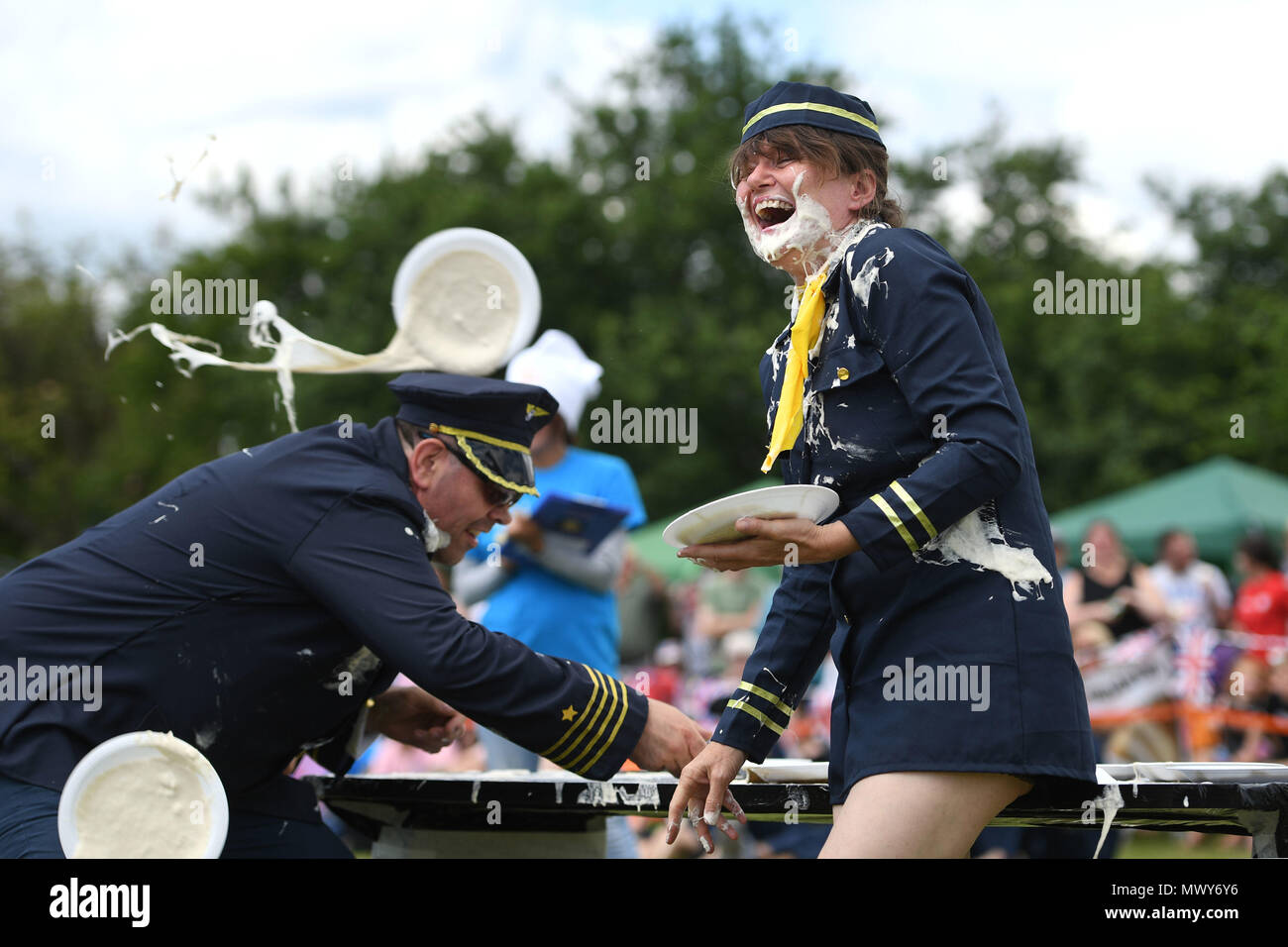 Mark Hopkins (left) and Donna Trethewey take part in the 51st annual ...
