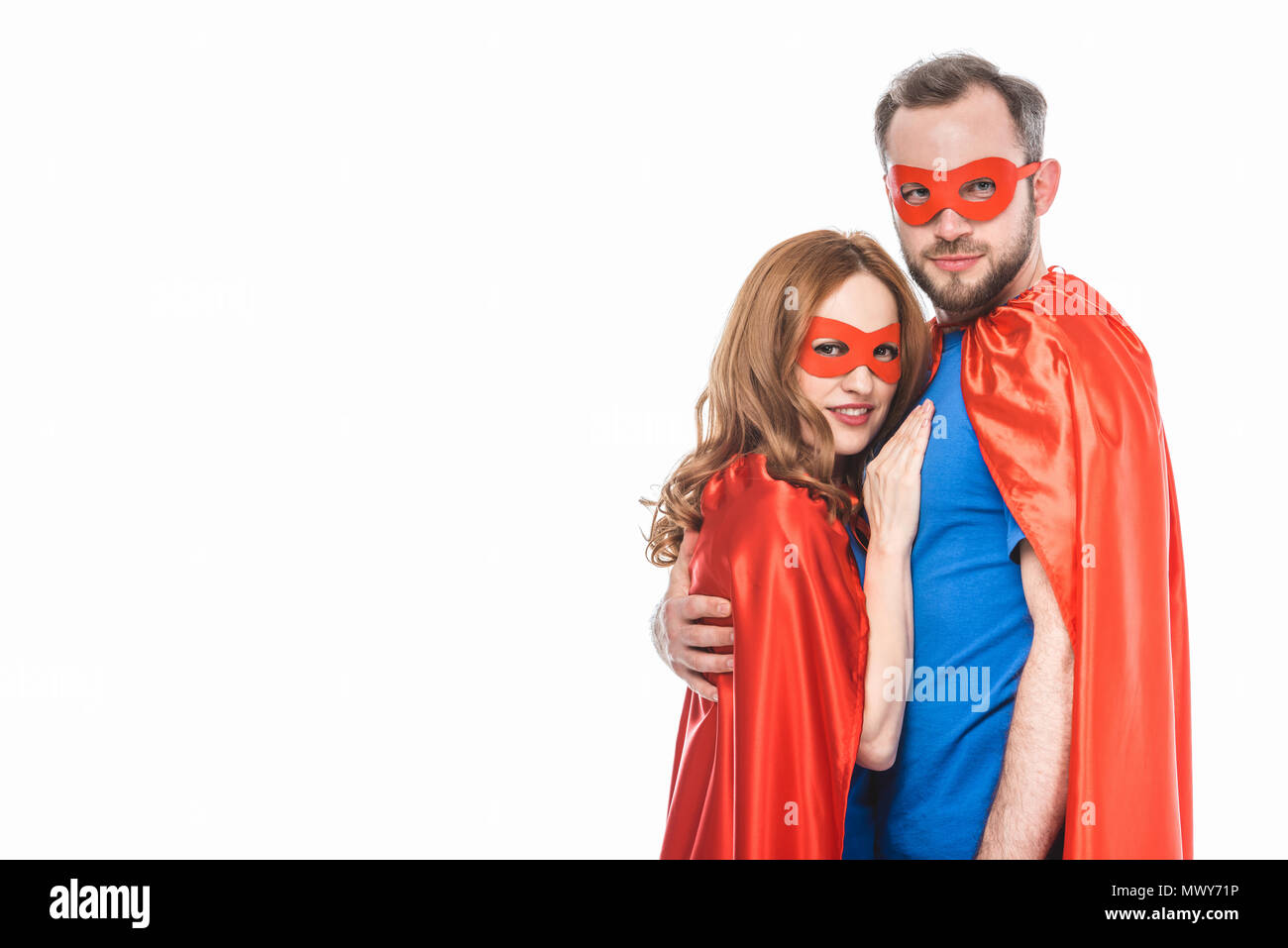 Superheroes couple hi-res stock photography and images - Alamy