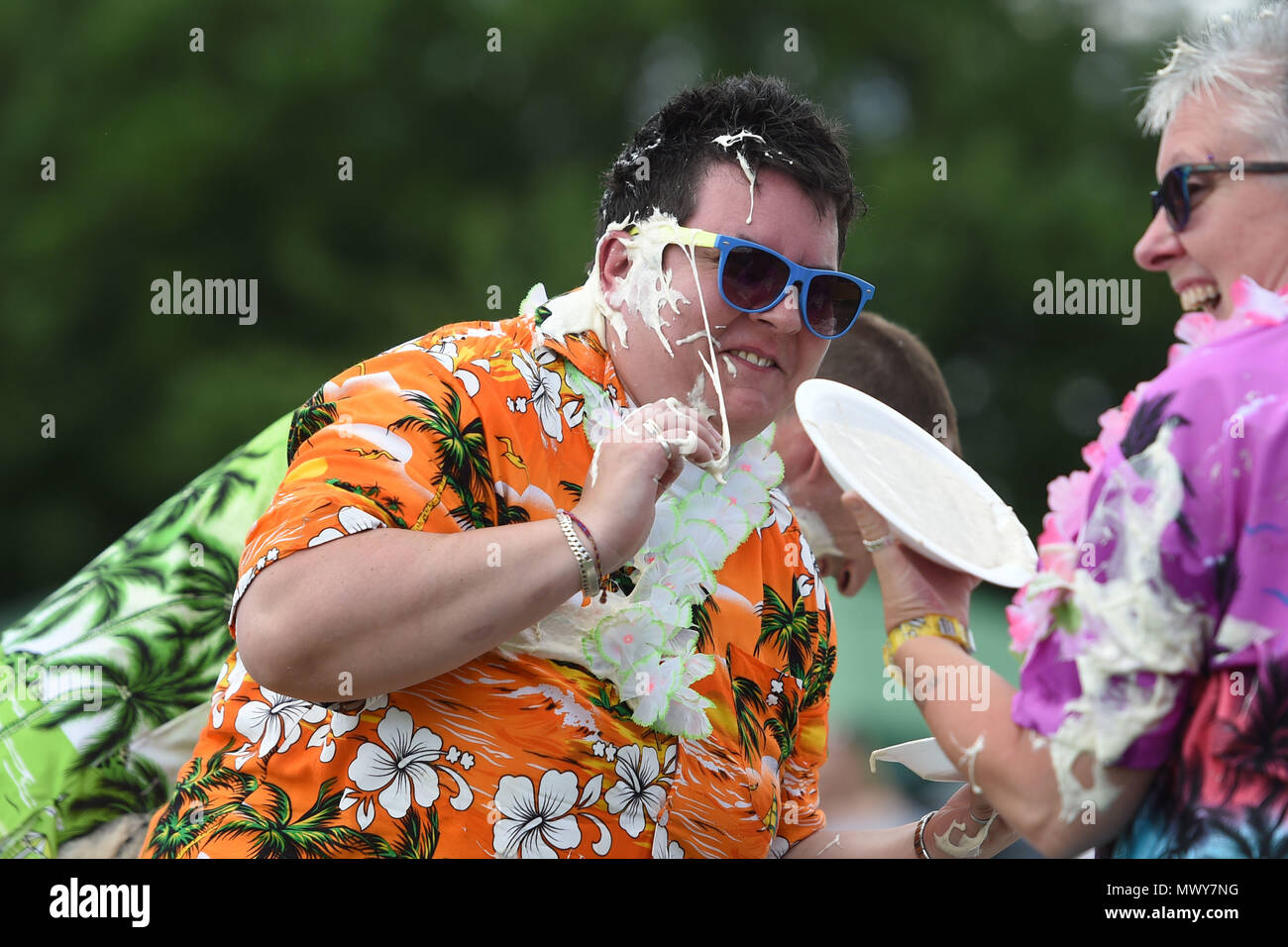 Custard pie face hi-res stock photography and images - Alamy