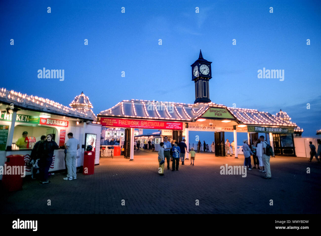 Early evening shots of the pier and beach Stock Photo - Alamy