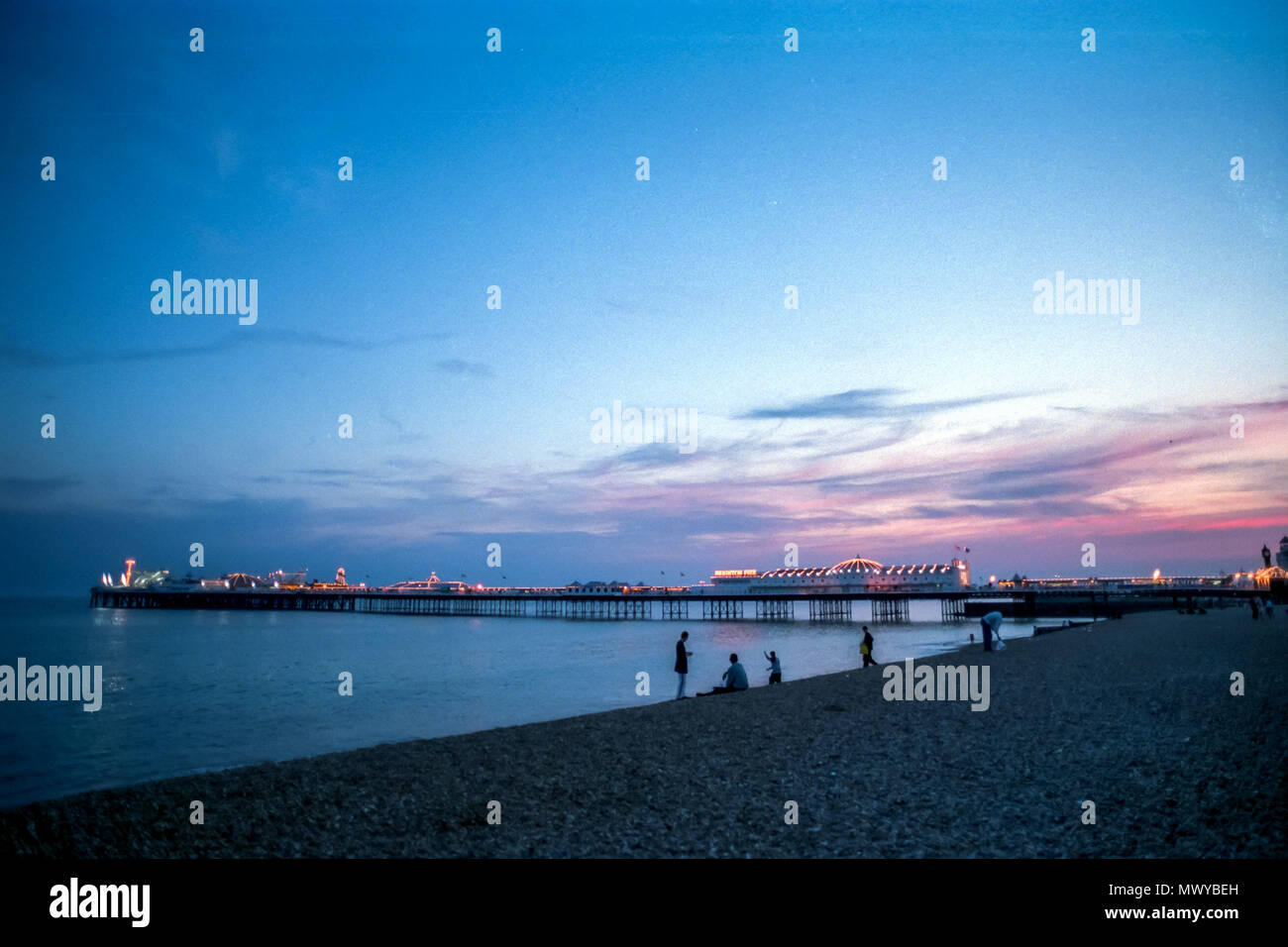 Early evening shots of the pier and beach Stock Photo - Alamy
