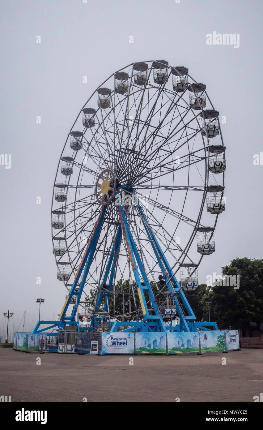 A ferris wheel erected in Bangor, Northern Ireland Stock Photo - Alamy