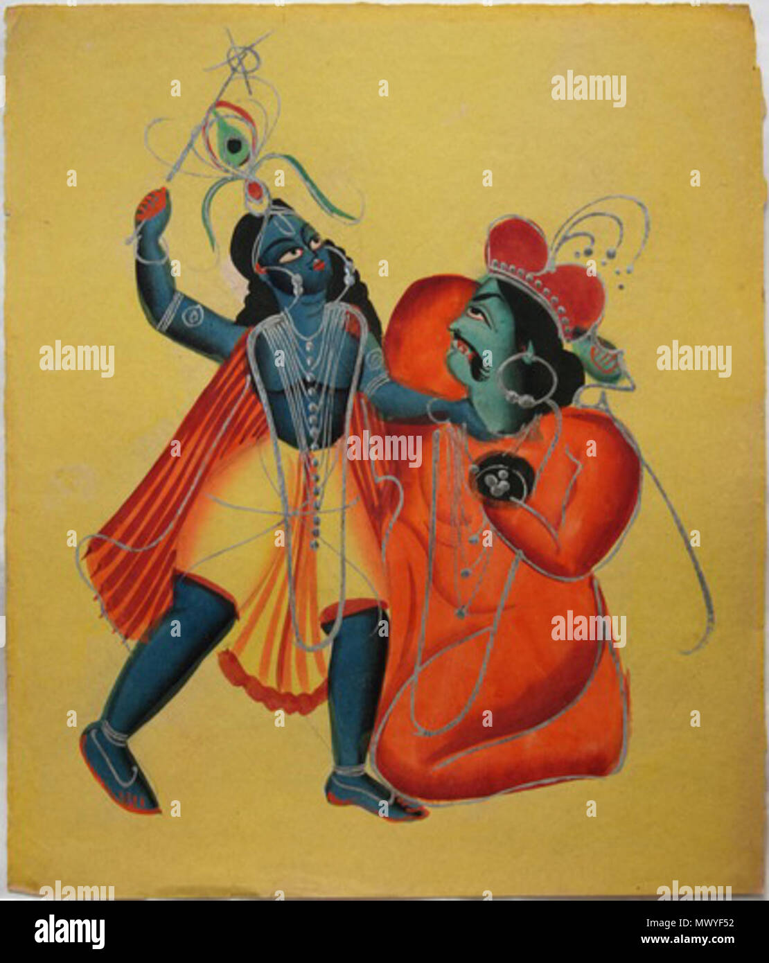 Krishna killing hi-res stock photography and images - Alamy