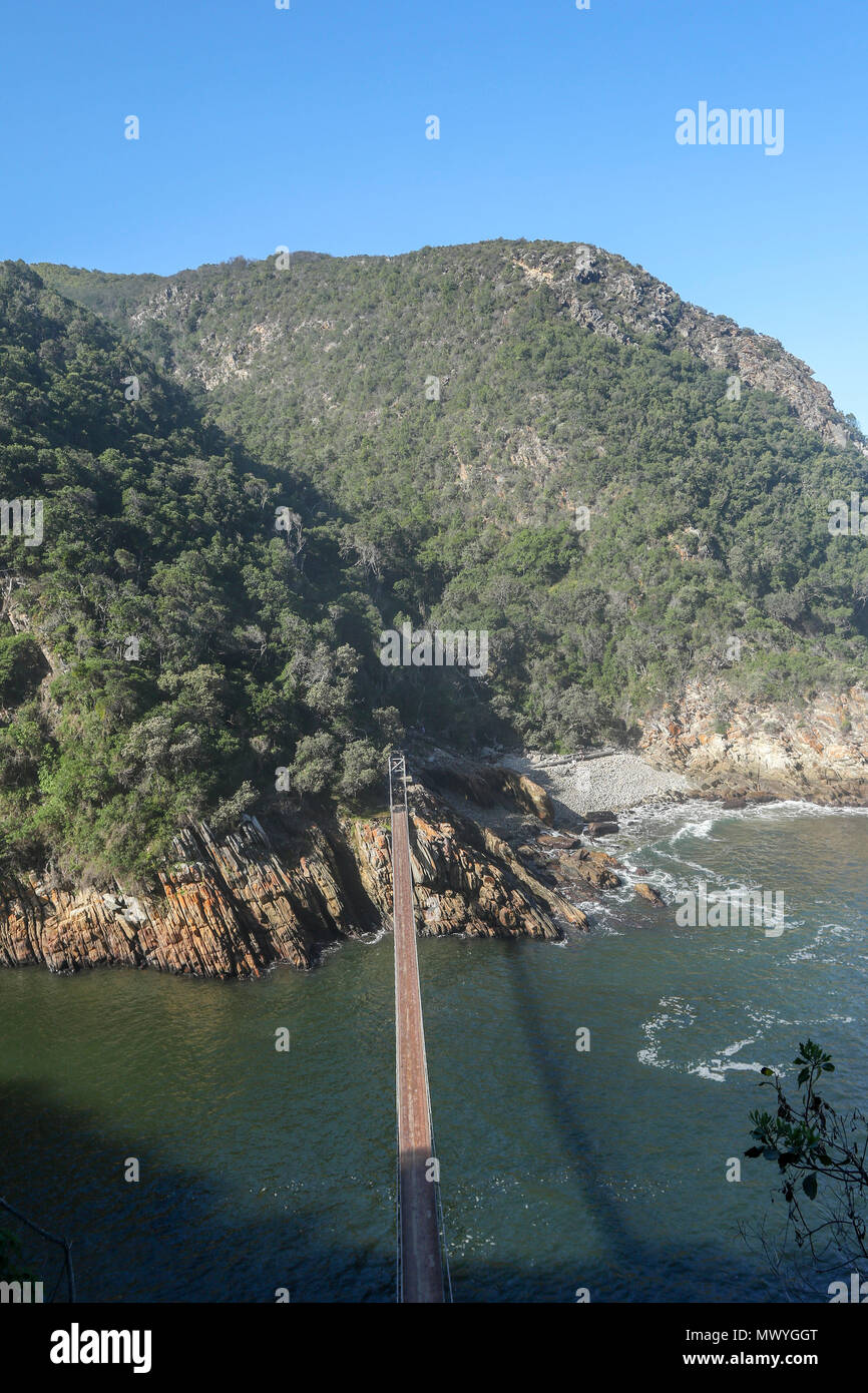 bridge in the storms river area of the Tsitsikamma, protected area ...