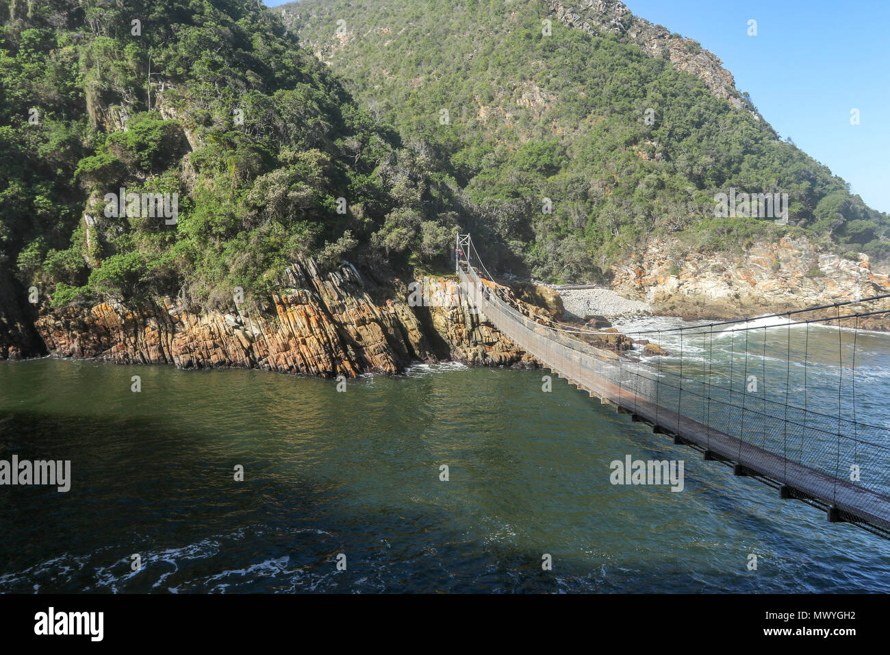bridge in the storms river area of the Tsitsikamma, protected area ...