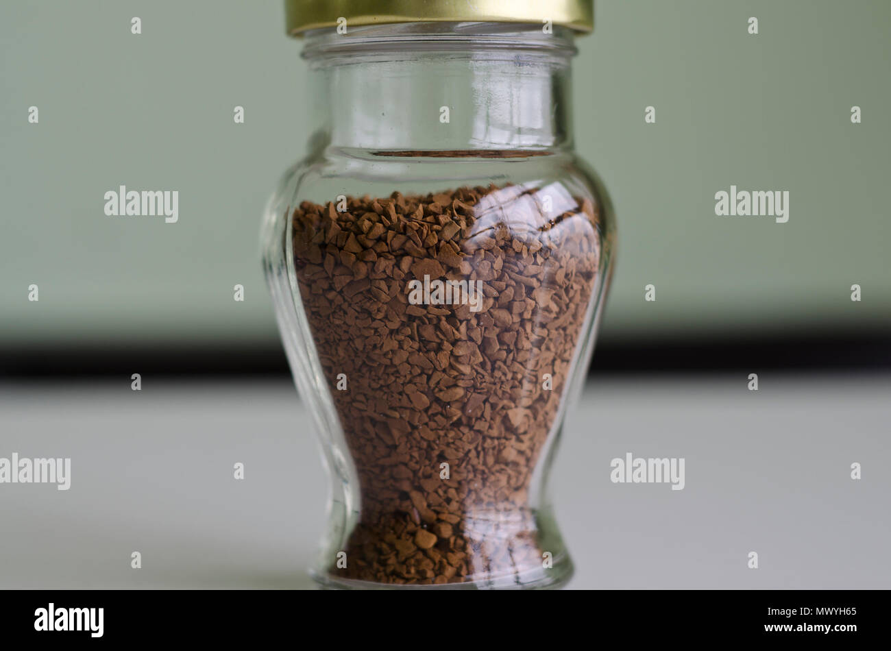 A glass filled with instant coffee Stock Photo - Alamy