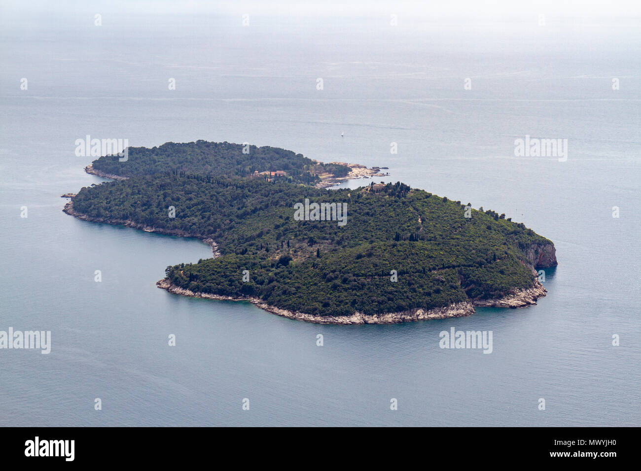 Aerial lokrum island hi-res stock photography and images - Alamy