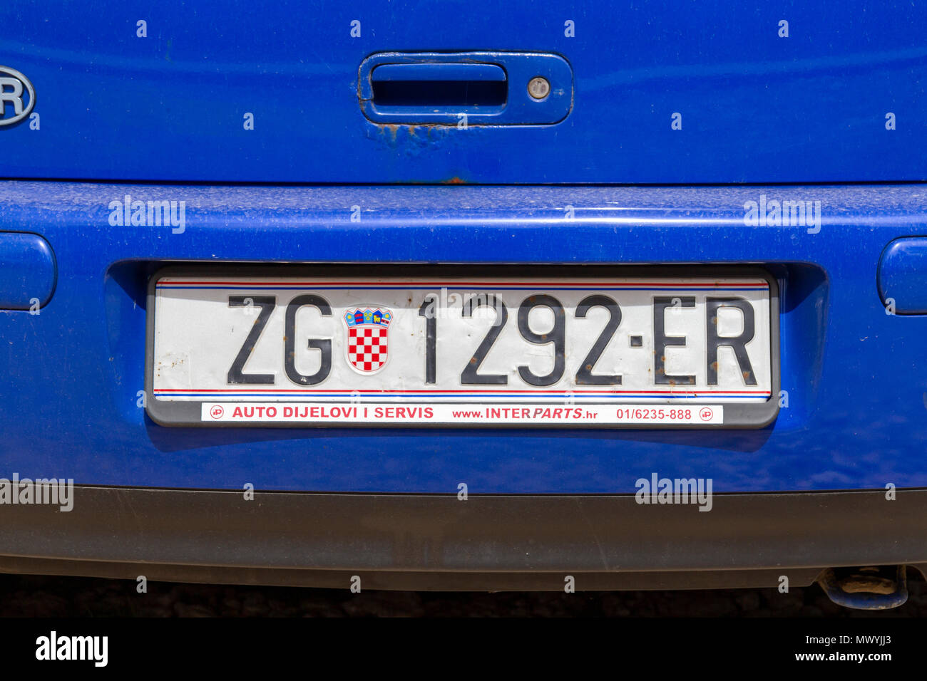 Car licence plate hi-res stock photography and images - Alamy