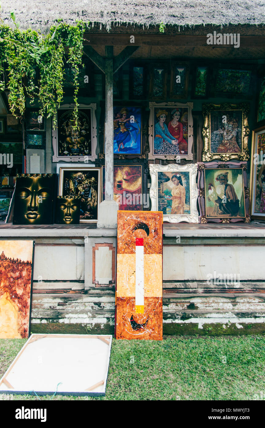 Indonesia, Asia, Bali island, Mengwi, Pura Taman Ayun, Temple, Artist ...