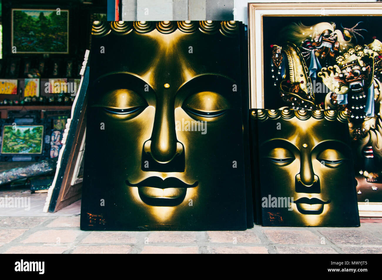 Indonesia, Asia, Bali island, Mengwi, Pura Taman Ayun, Temple, Artist ...