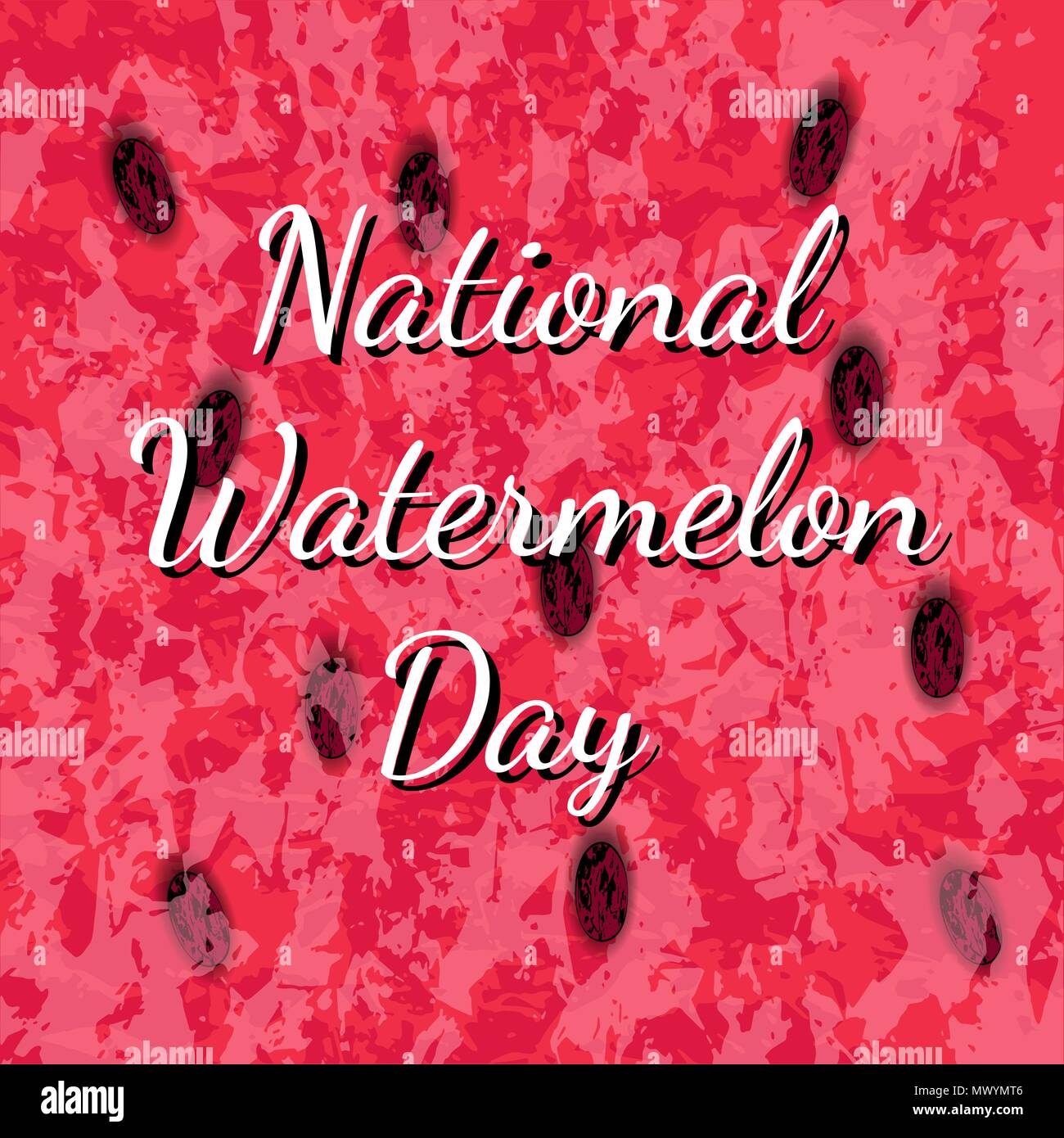 National Watermelon Day. 3 August. Concept of a national holiday ...