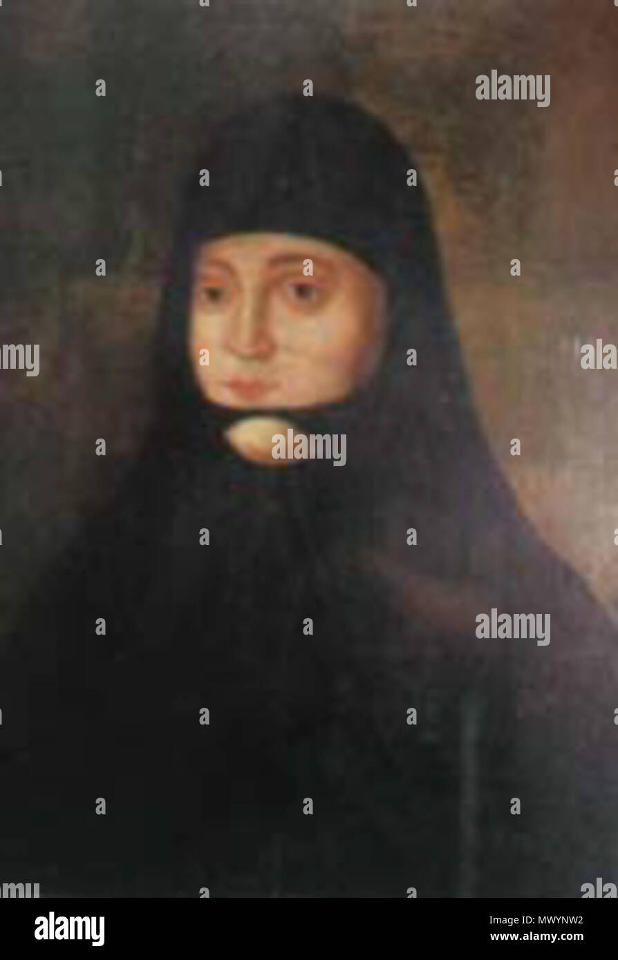 . Solomonia Saburova, the first wife of Grand Prince Vasili III, as nun ...