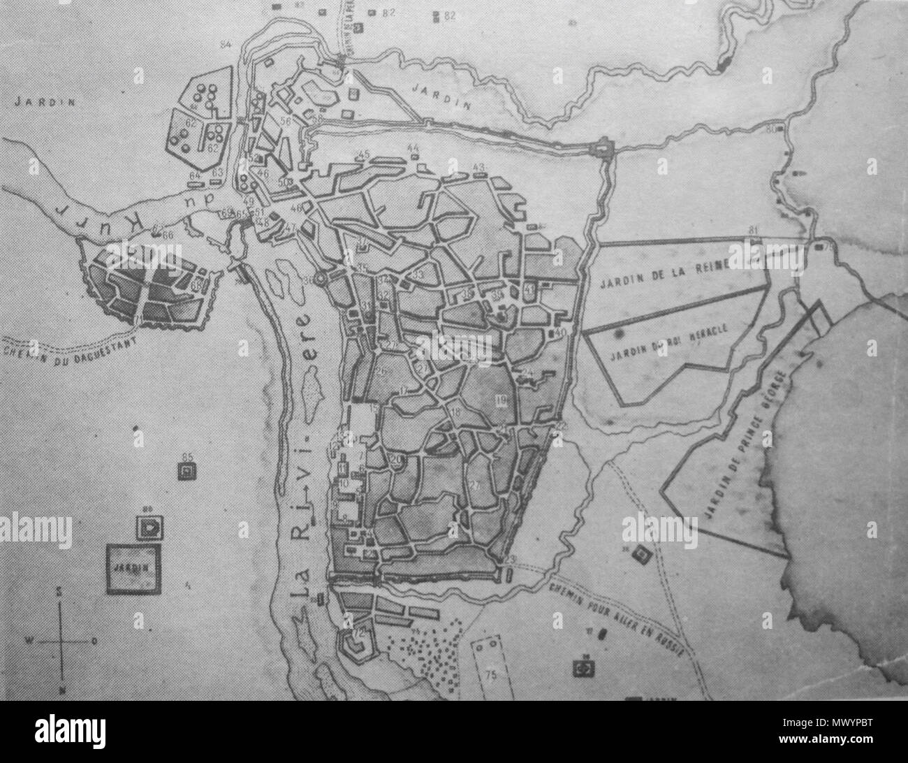 Fort st george map hi-res stock photography and images - Alamy
