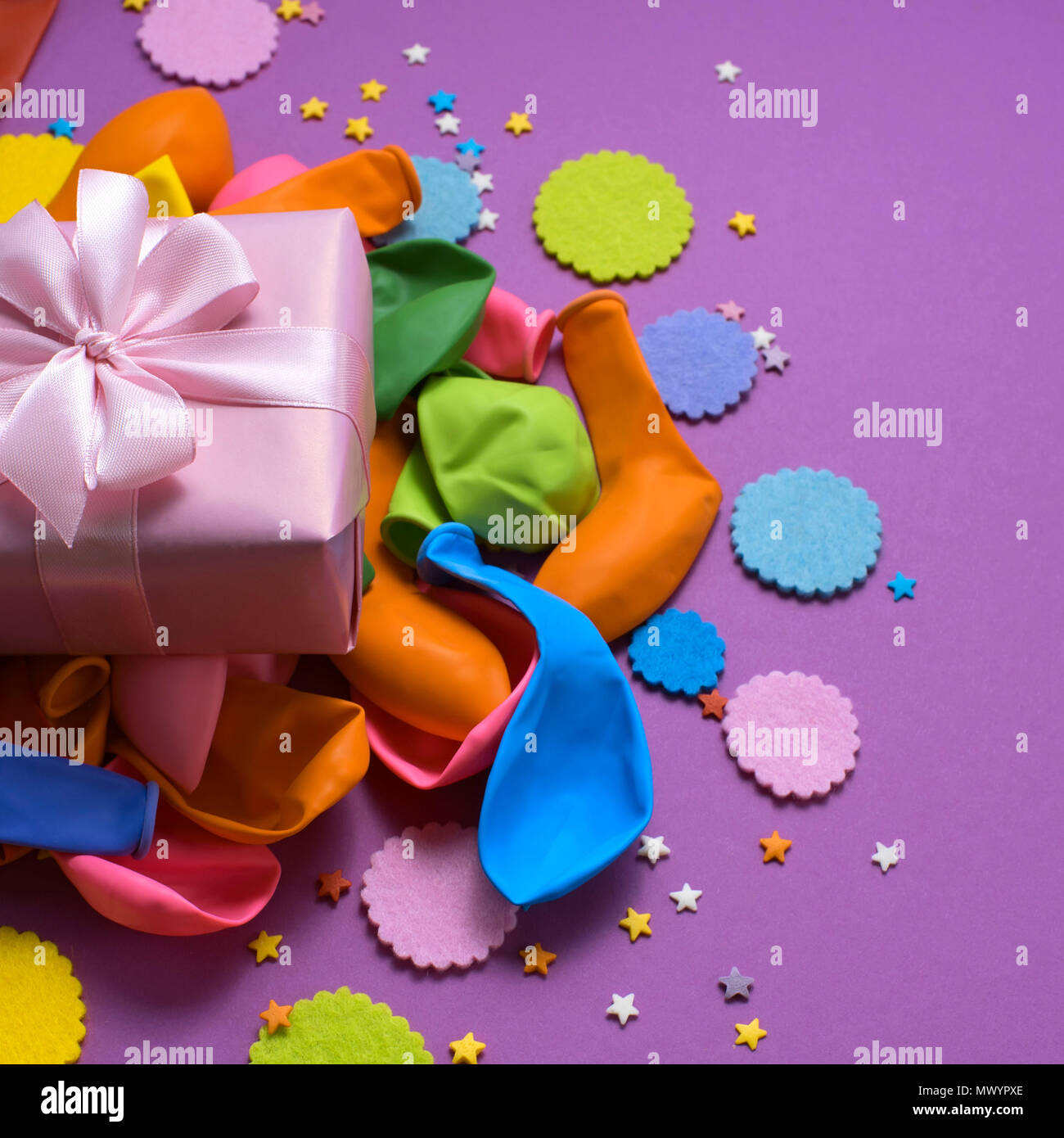 Decorative composition a set of materials for the design of the holiday ...