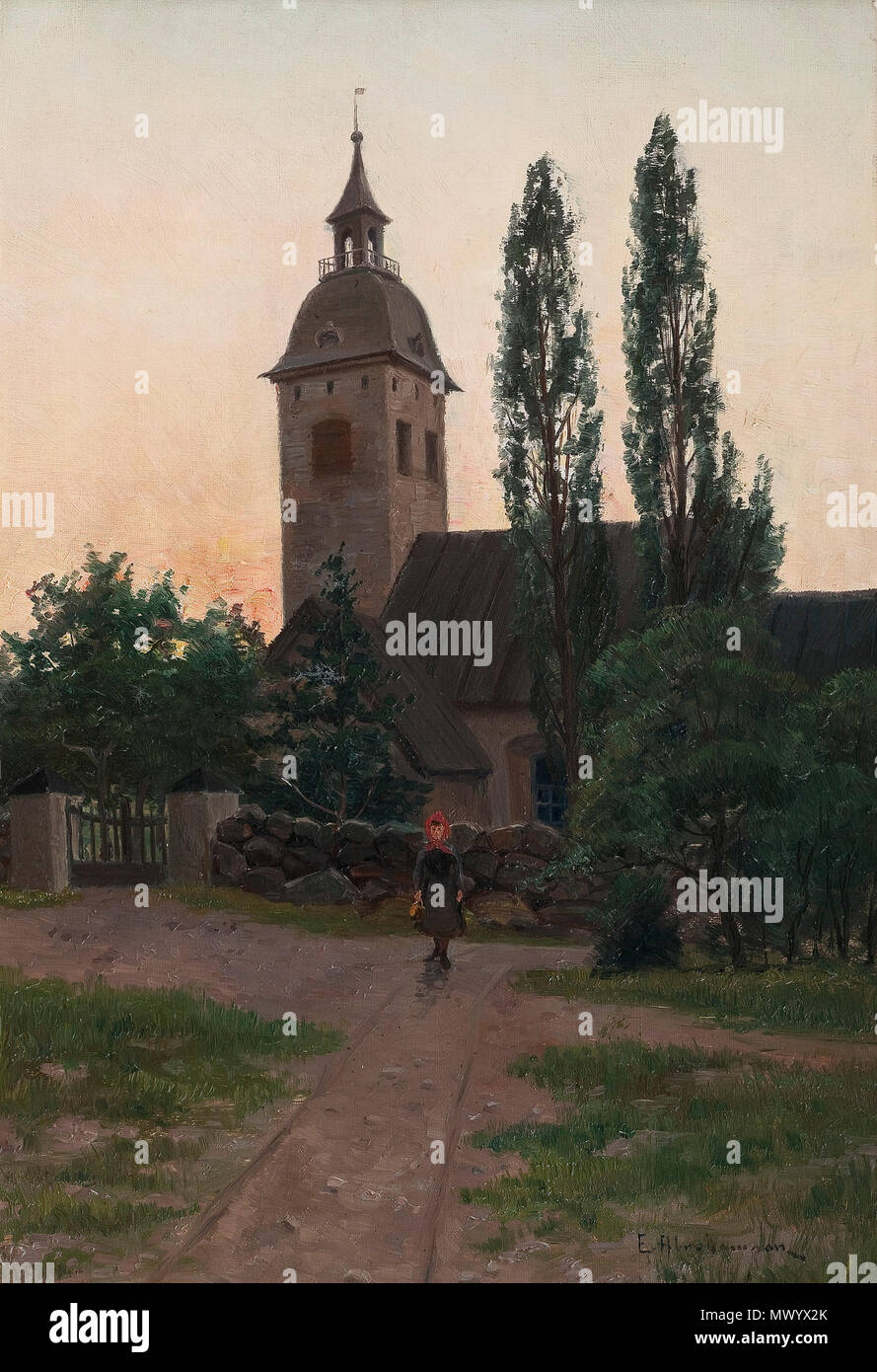 . In The Church Yard . before 1907. Eric Abrahamson 24 Abrahamson-erik ...
