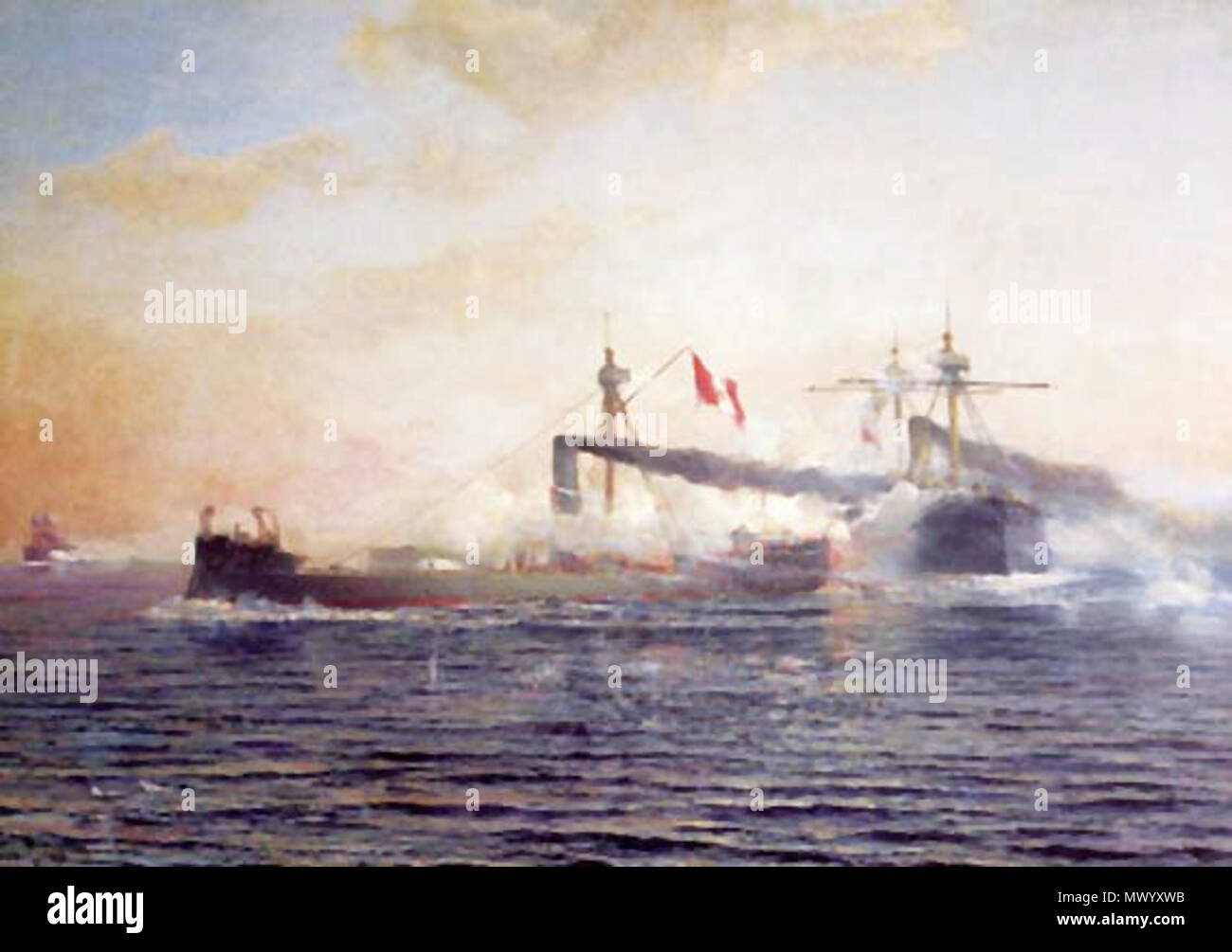 . Battle of Angamos III . 19th century 46 Angamos4 Stock Photo - Alamy