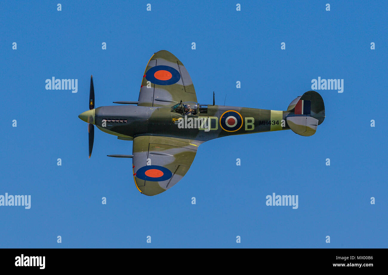 Aircraft display at Old Warden Airfield, Bedfordshire as part of the ...