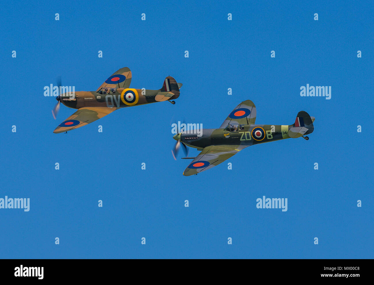 Aircraft display at Old Warden Airfield, Bedfordshire as part of the ...