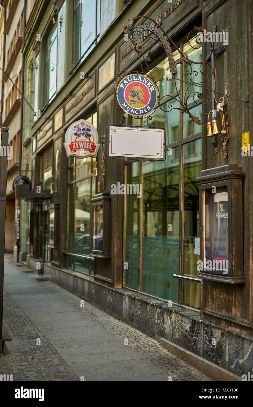 Wroclaw Irish pub Plac Solny Square Stock Photo - Alamy