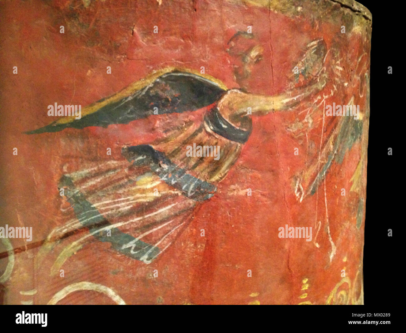 . English: Winged victory from the painted Roman scutum. 1st-3rd ...