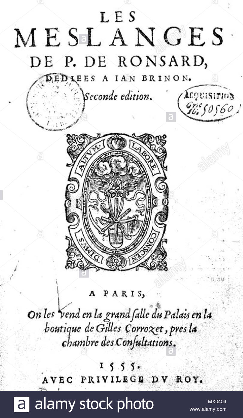 Pierre De Ronsard Stock Photos & Pierre De Ronsard Stock Images - Alamy