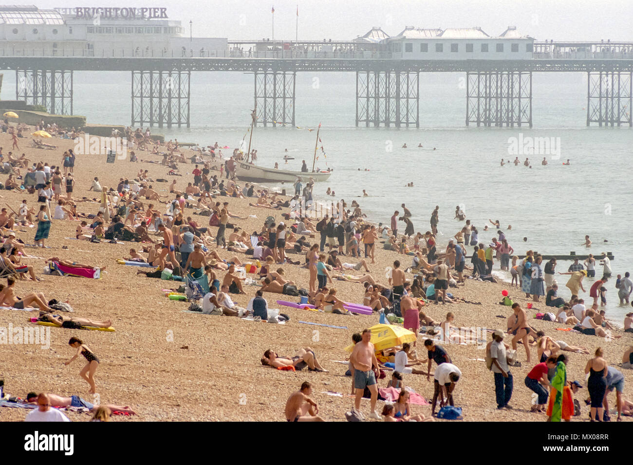 Brighton beach weather shot Stock Photo - Alamy