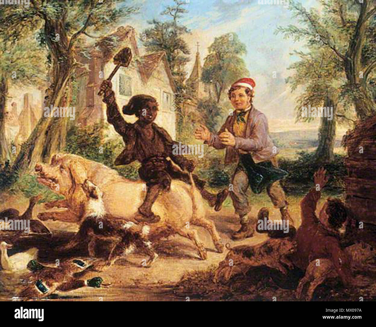 Riding pig hi-res stock photography and images - Alamy