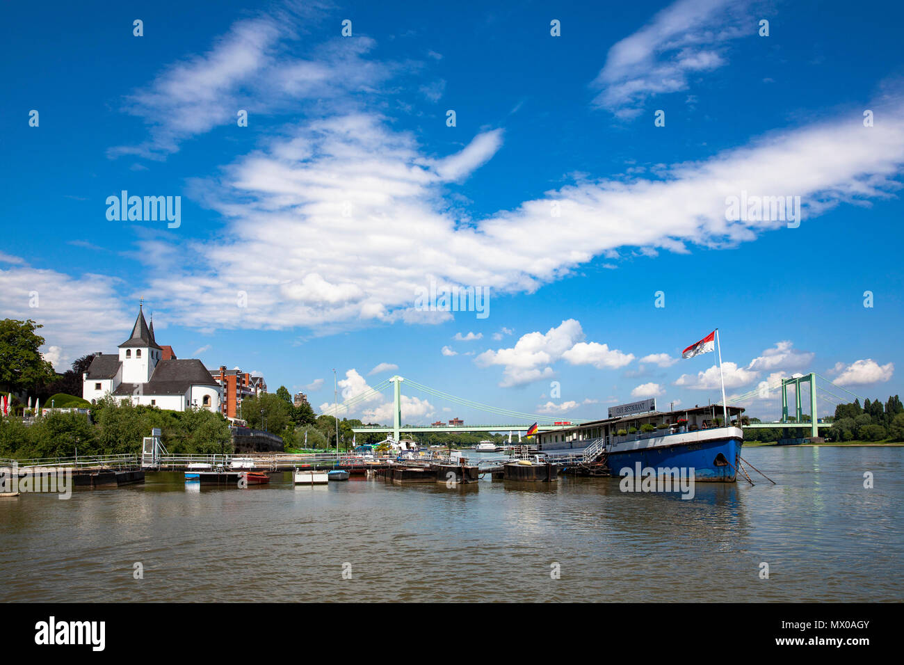 Germany, Cologne, St. Maternus church in the town district Rodenkirchen ...
