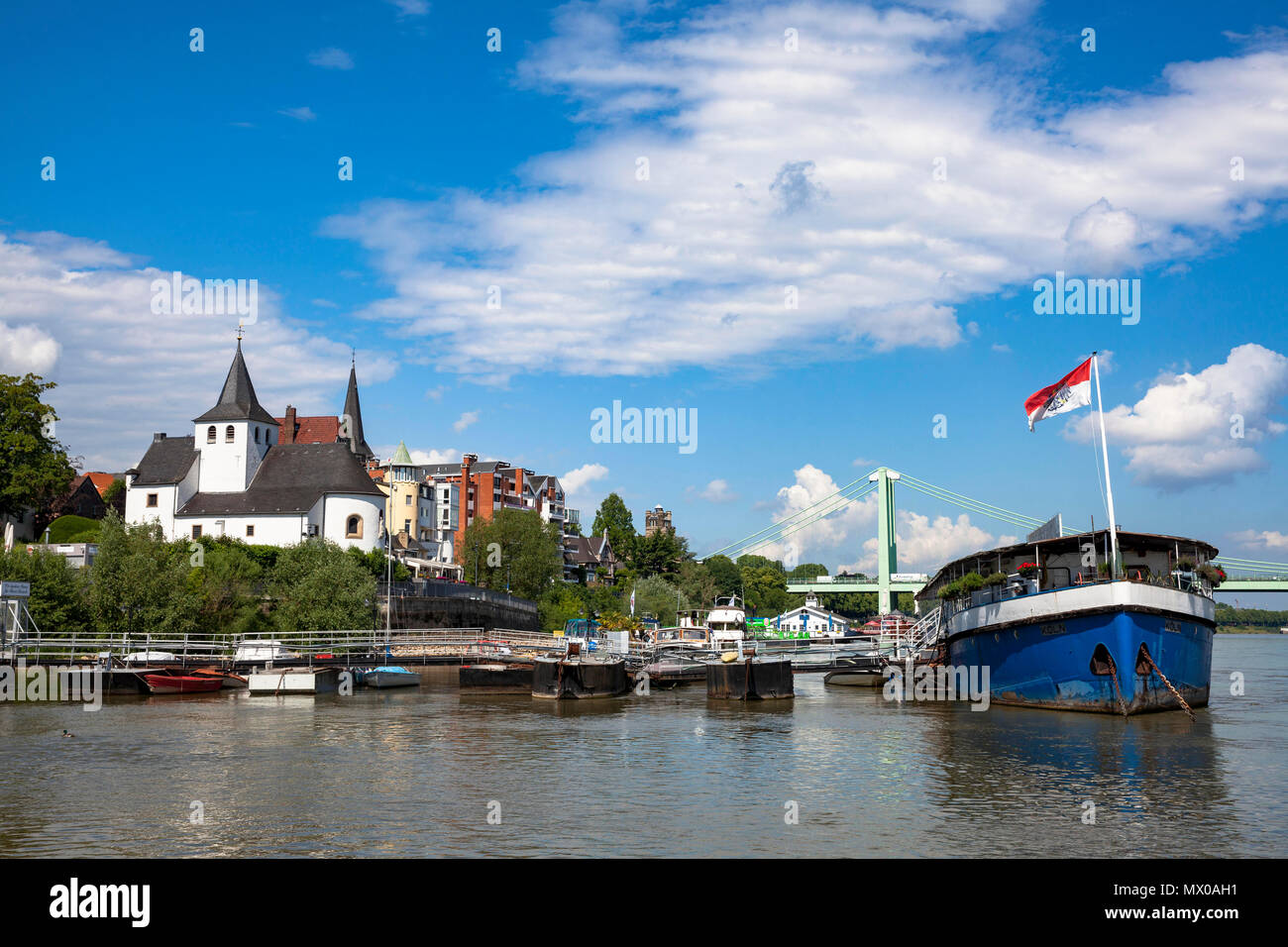 Germany, Cologne, St. Maternus church in the town district Rodenkirchen ...
