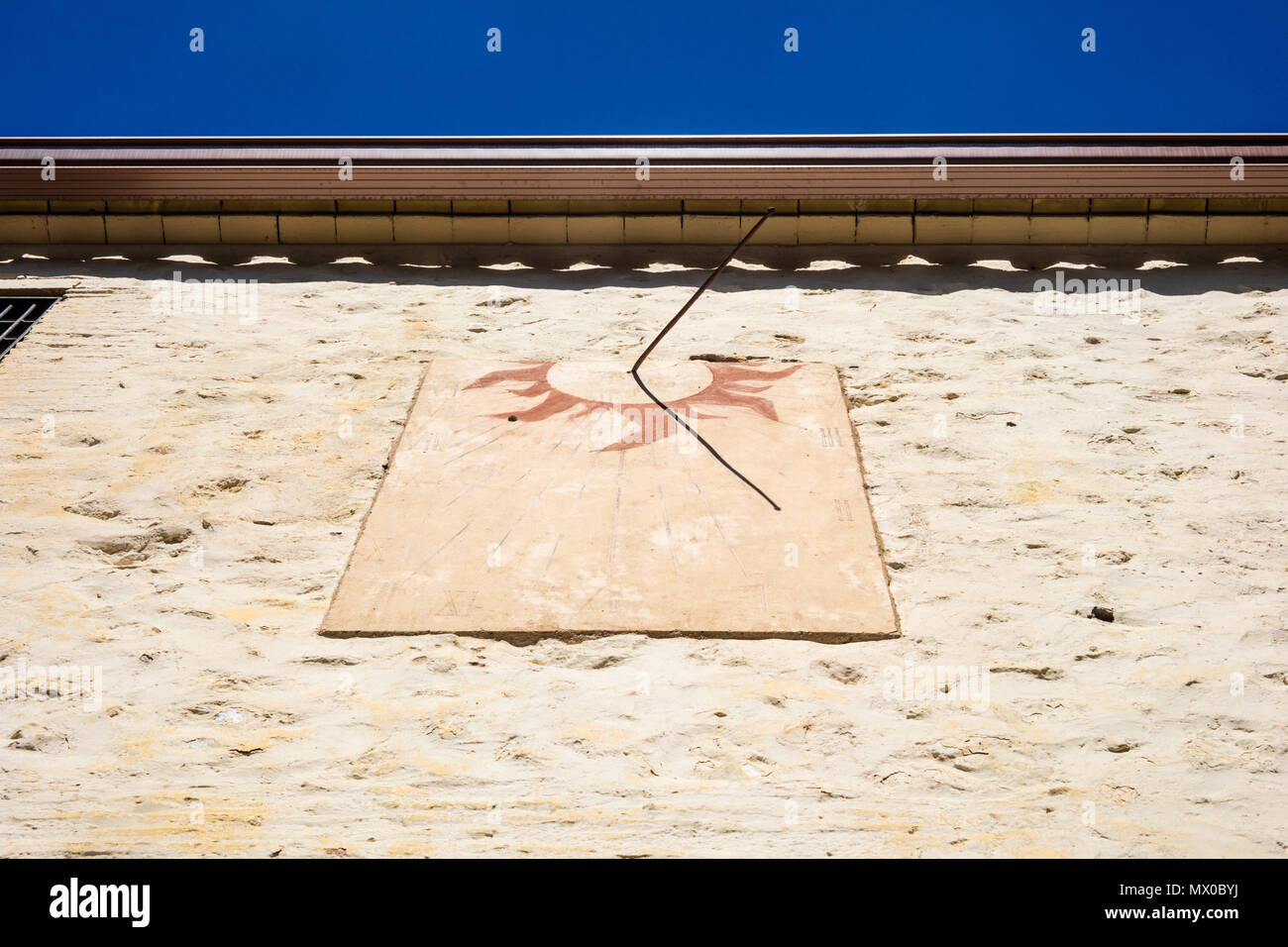Sundial on house wall hi-res stock photography and images - Alamy