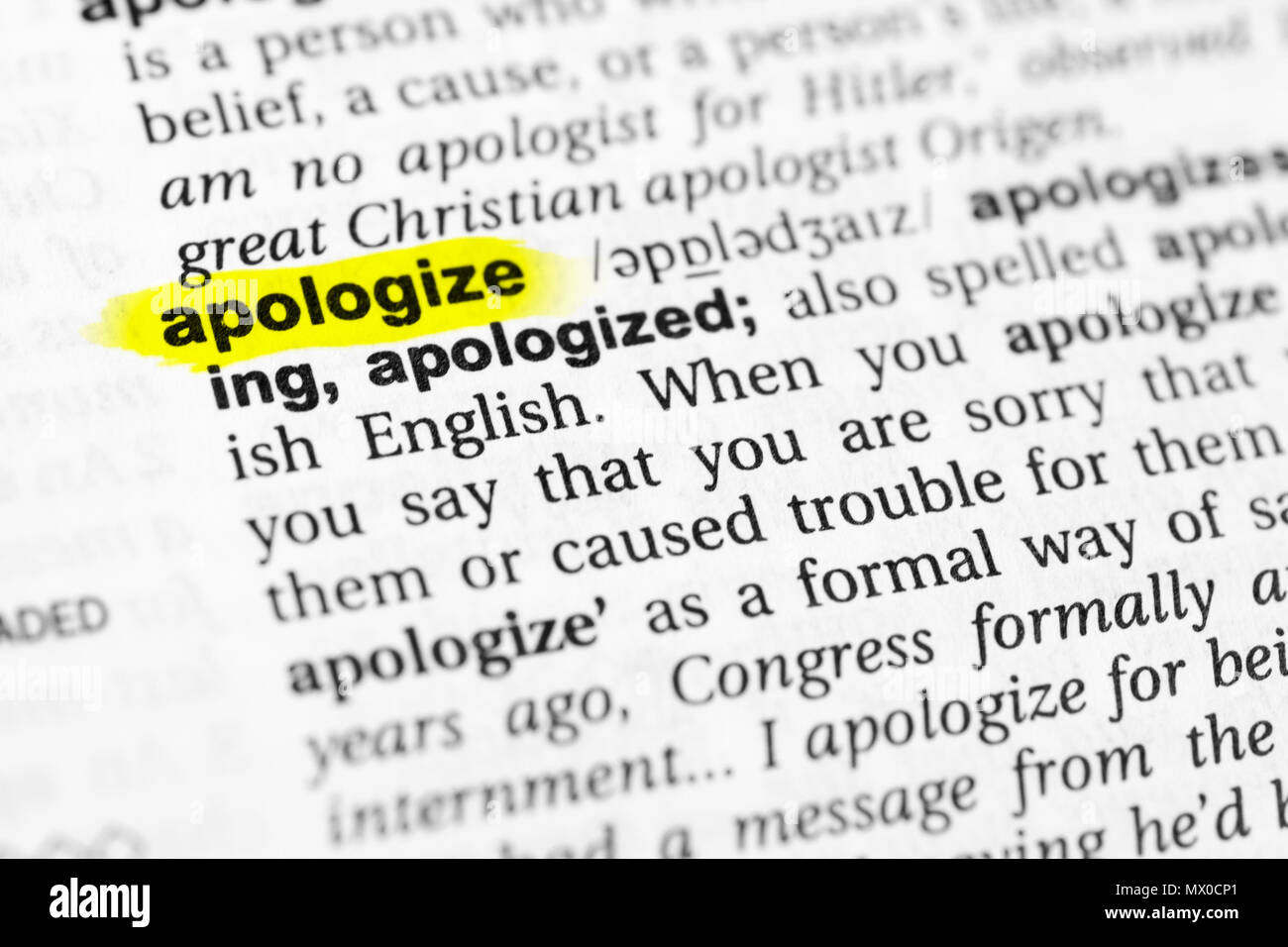 Sorry Apologize High Resolution Stock Photography and Images - Alamy