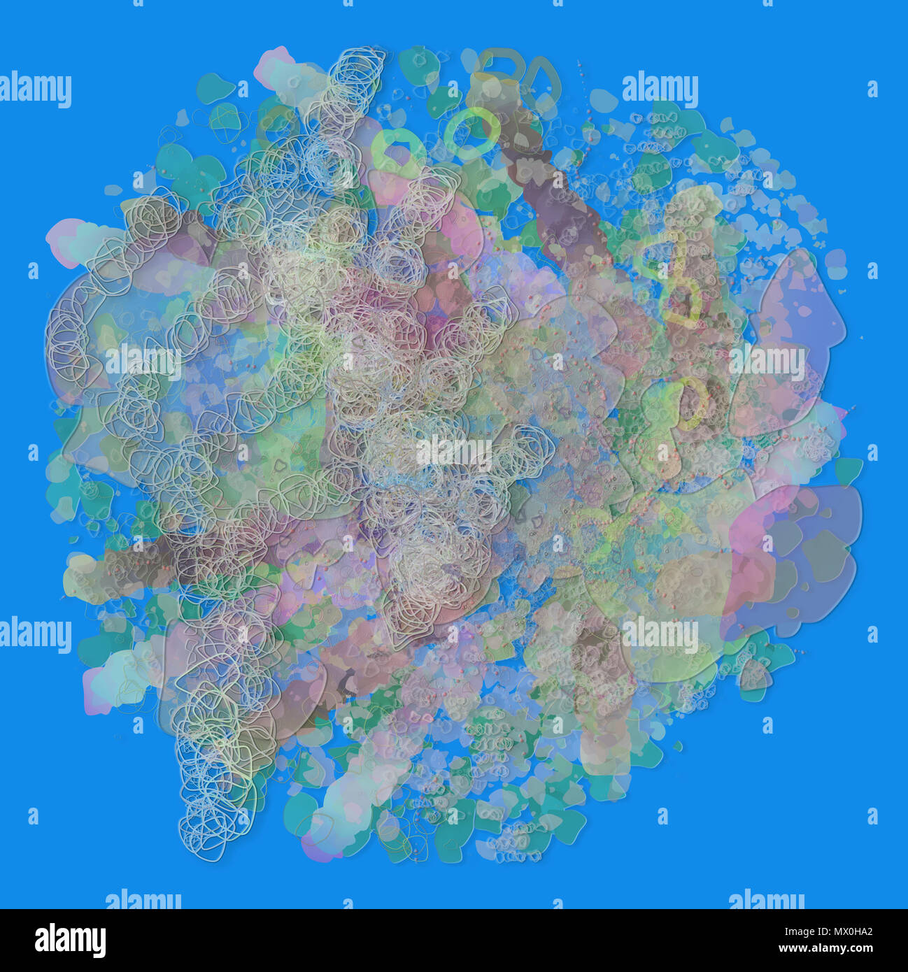 Artistic blended messy shapes background pattern abstract Stock Photo ...