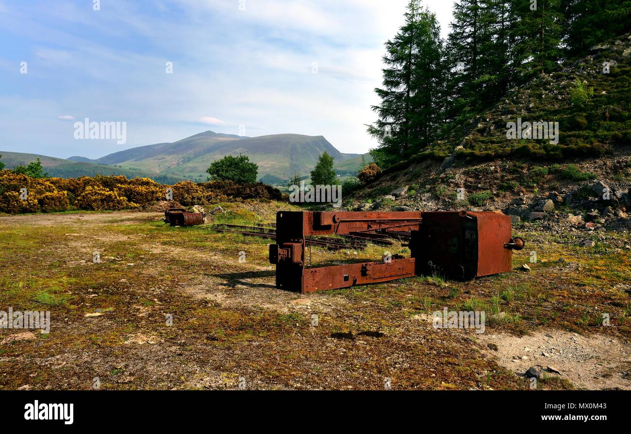 Forgotten quarry machinery rusting away Stock Photo - Alamy