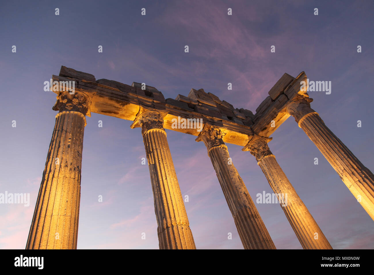 Turkey Ruins of the Temple of Apollo located in Antalya Stock Photo - Alamy