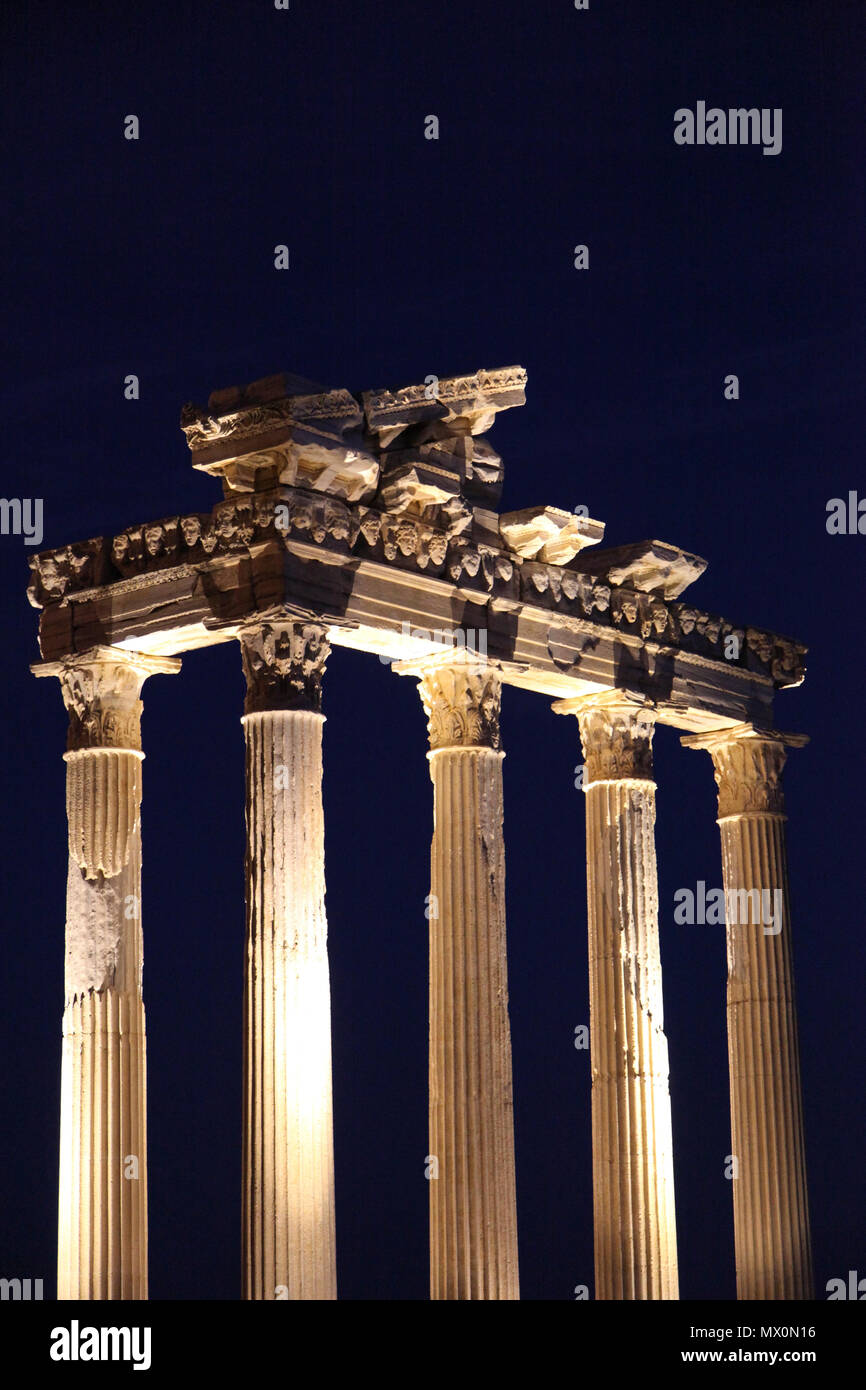 Turkey Ruins of the Temple of Apollo located in Antalya Stock Photo - Alamy