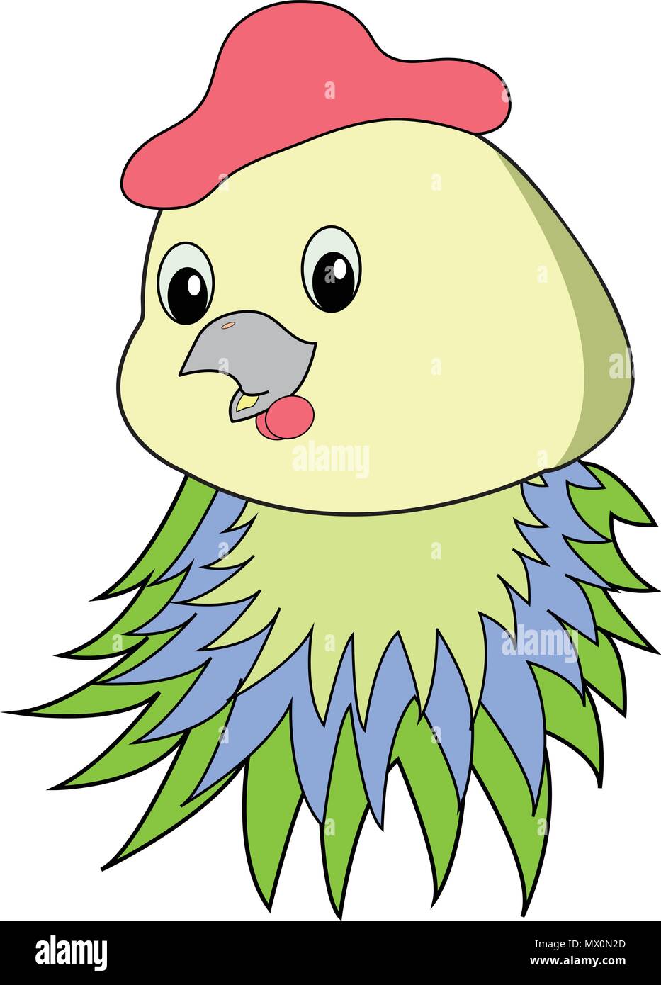 chicken hen cartoon vector illustration Stock Vector Image & Art - Alamy