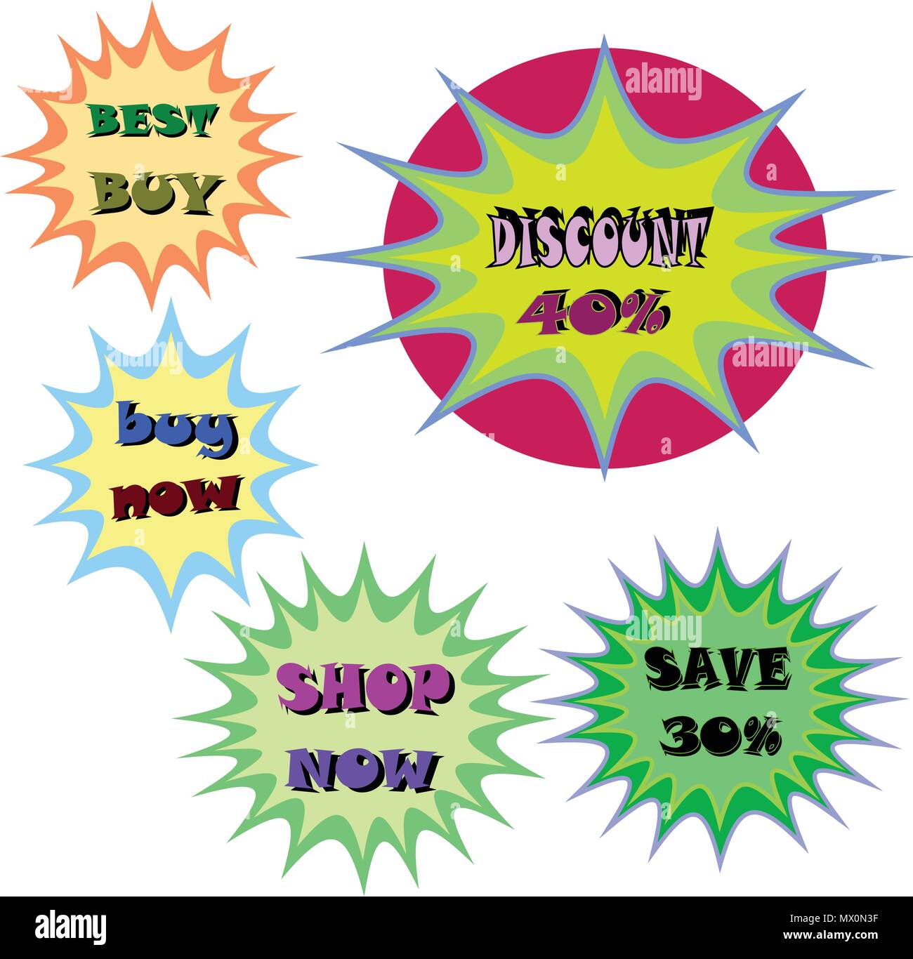 label set vector illustration Stock Vector Image & Art - Alamy