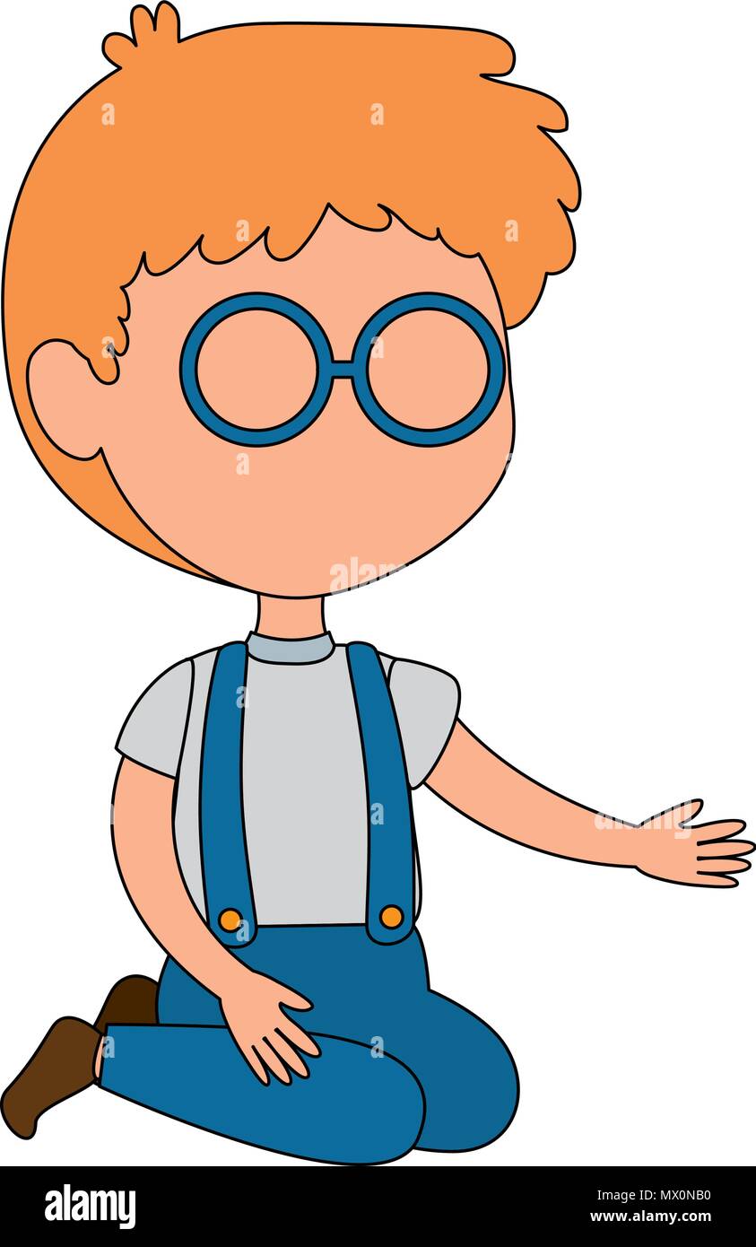 little boy son character vector illustration design Stock Vector Image ...