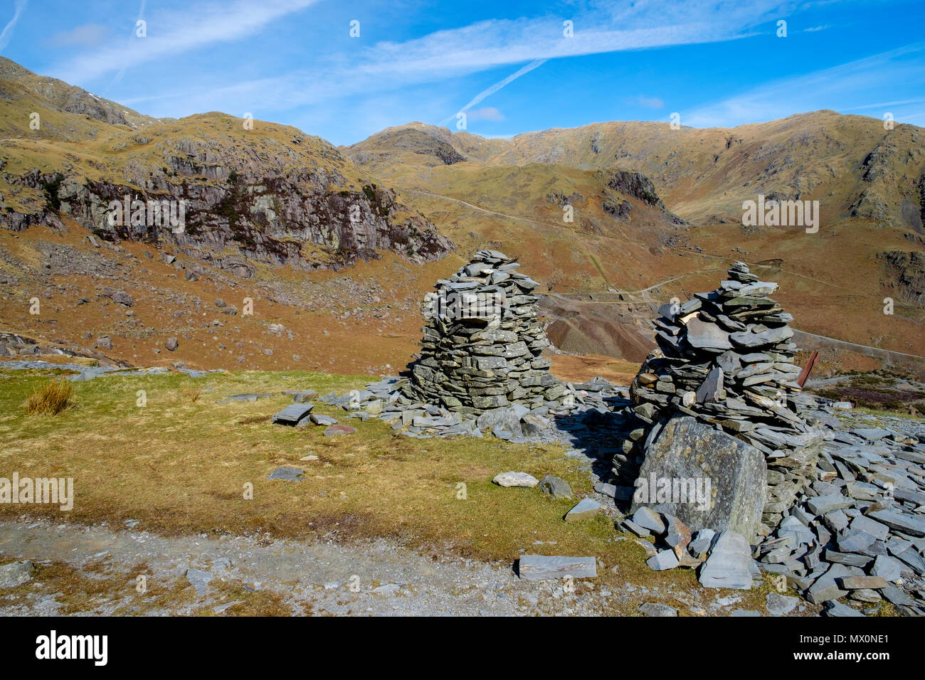 Copper Mine remains at Coniston, Lake District, England Stock Photo - Alamy