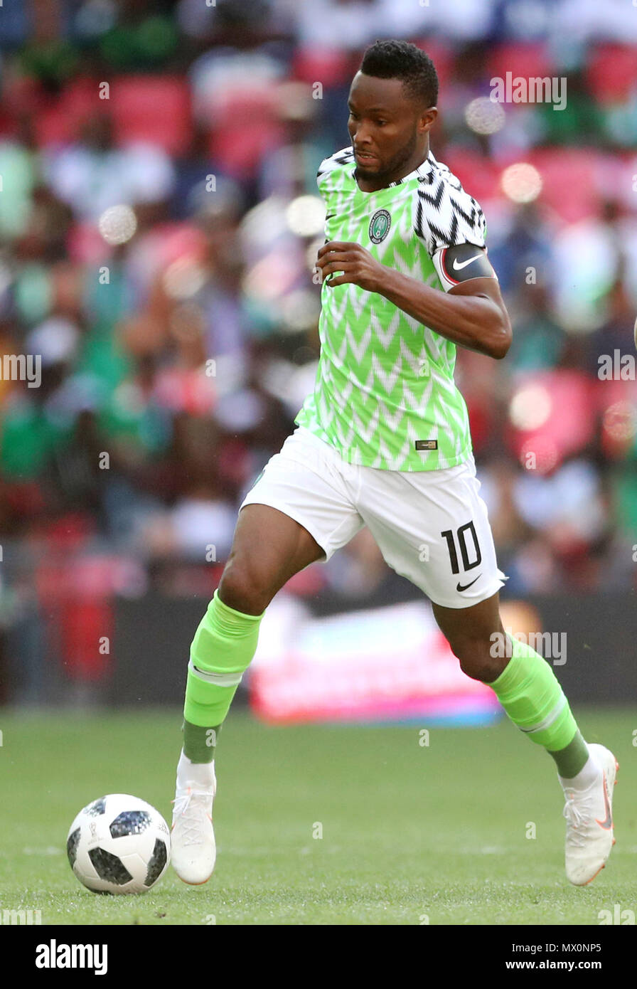 Nigeria's John Mikel during the International Friendly match at Wembley ...
